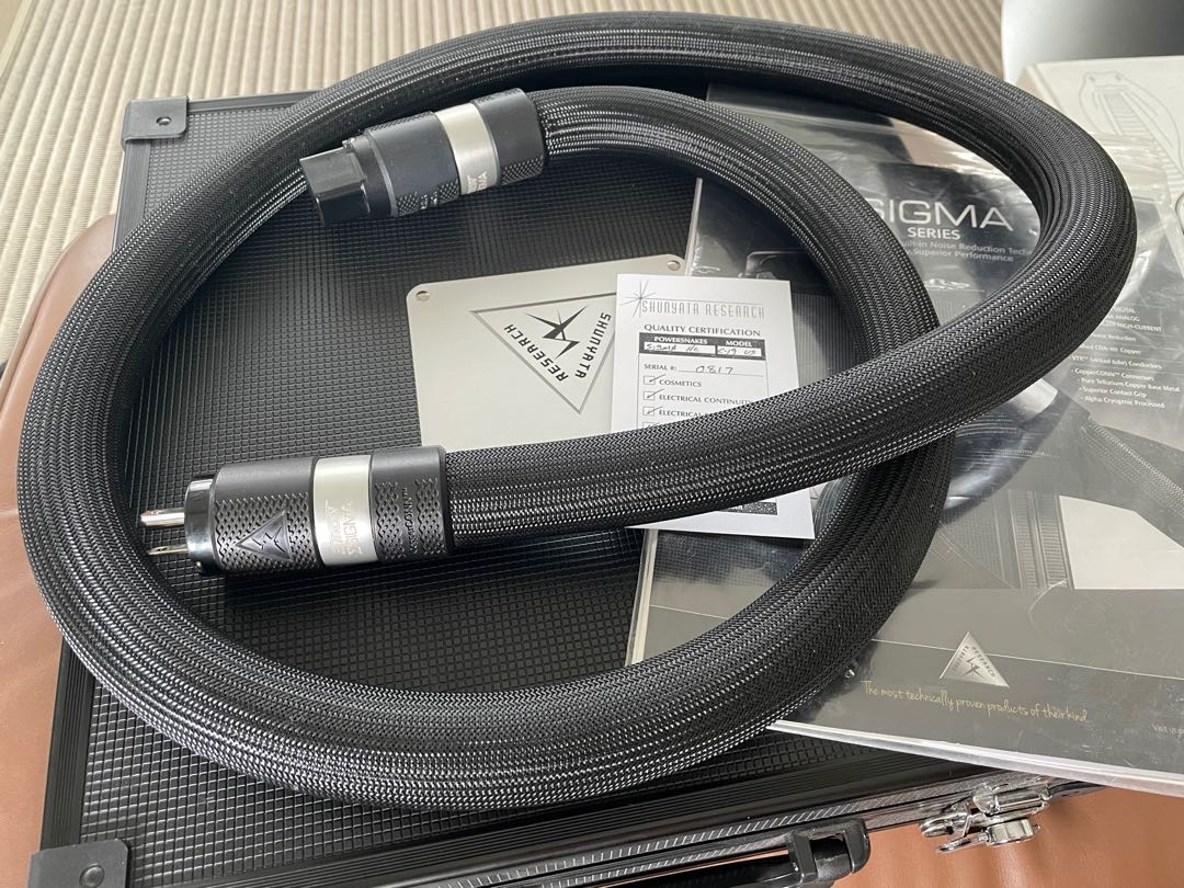 Shunyata Research Sigma HC power cord, Audio, Other Audio Equipment on Carousell