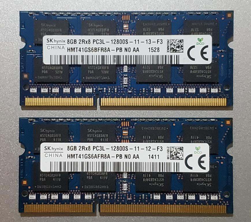 SK Hynix 8GB 2Rx8 PC3L - 12800S Laptop Memory, Computers & Tech, Parts ...