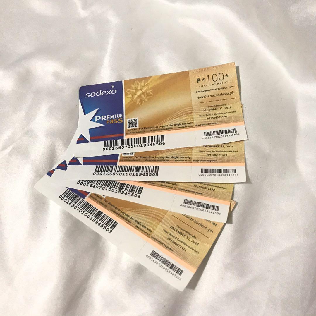 Sodexo Gift Certificate Tickets Vouchers Store Credits On Carousell