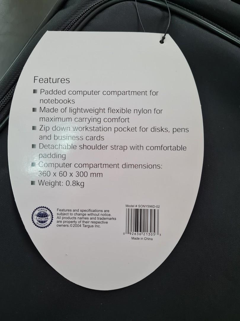 Sony Vaio Laptop Case by Targus, Computers & Tech, Parts & Accessories ...