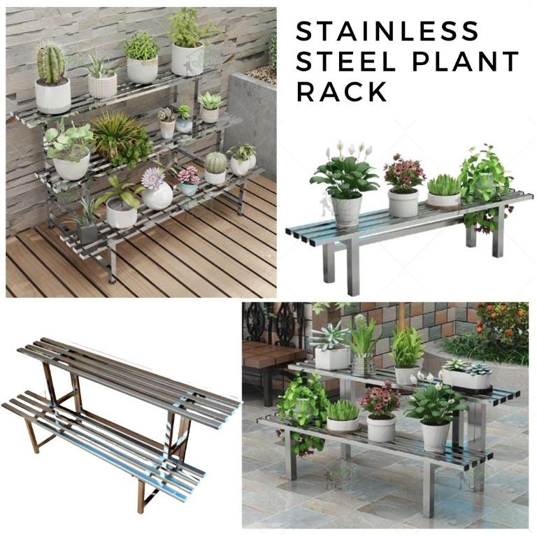 Stainless Steel 1,2,3 tier Anti-Corrosion Flower Rack - Multi-Layer ...