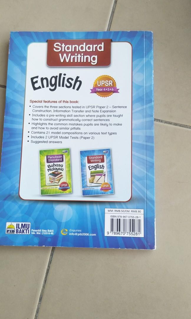 Standard writing english UPSR year 4.5.6, Books & Stationery, Books on ...