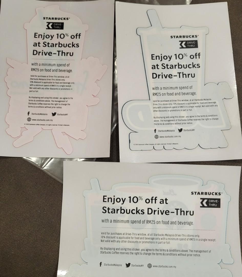 Starbucks Drive Thru Stickers, Hobbies & Toys, Collectibles ...
