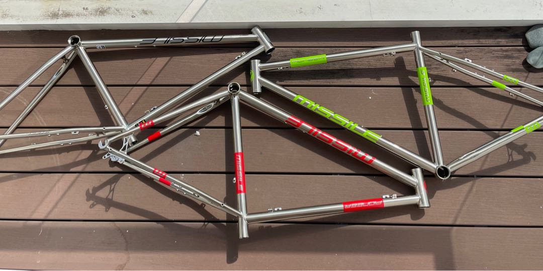 Stunning Titanium coated Missile Renault 520 C-M steel frame bicycle ...