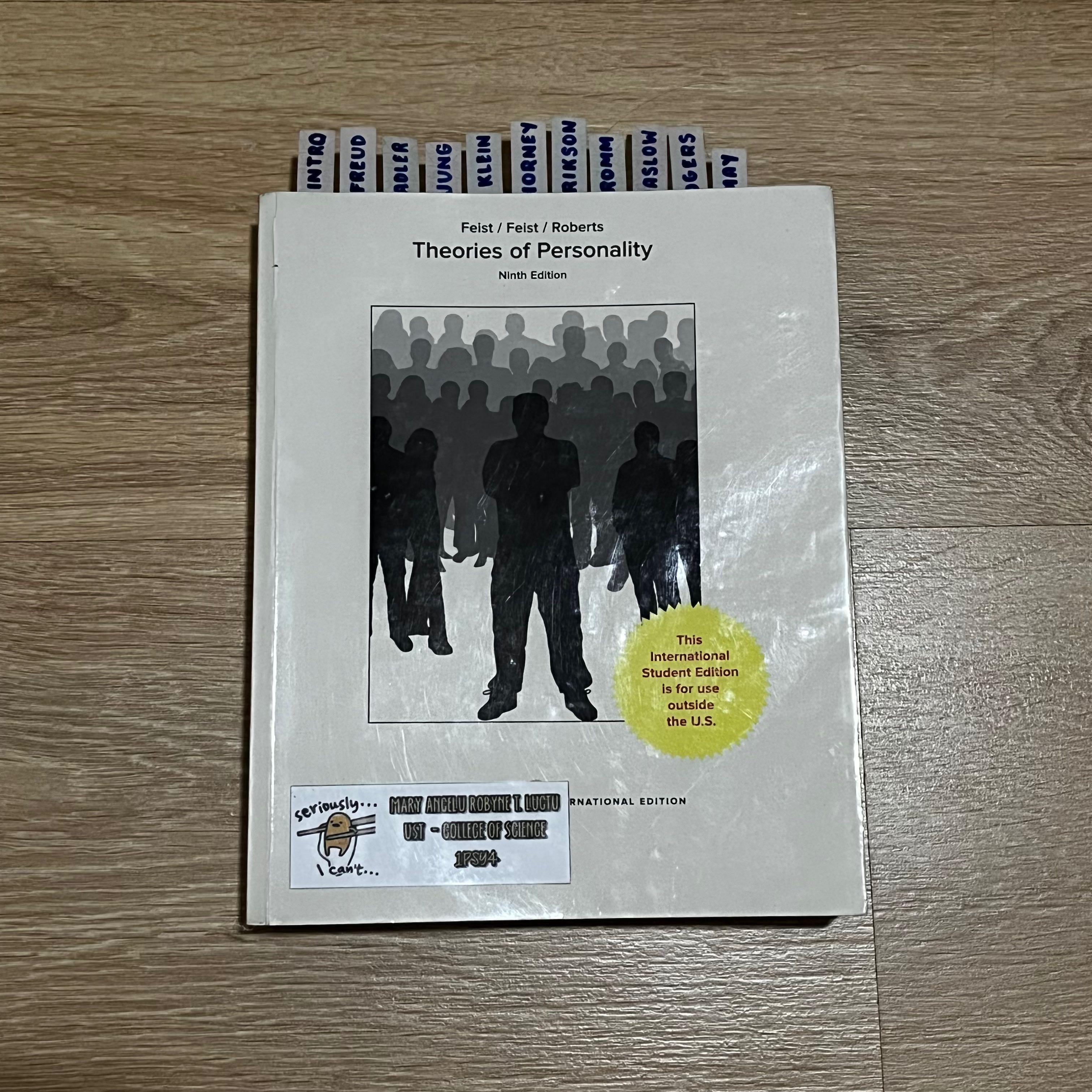 Theories of Personality Psychology Book - 9th Edition (Feist), Hobbies ...