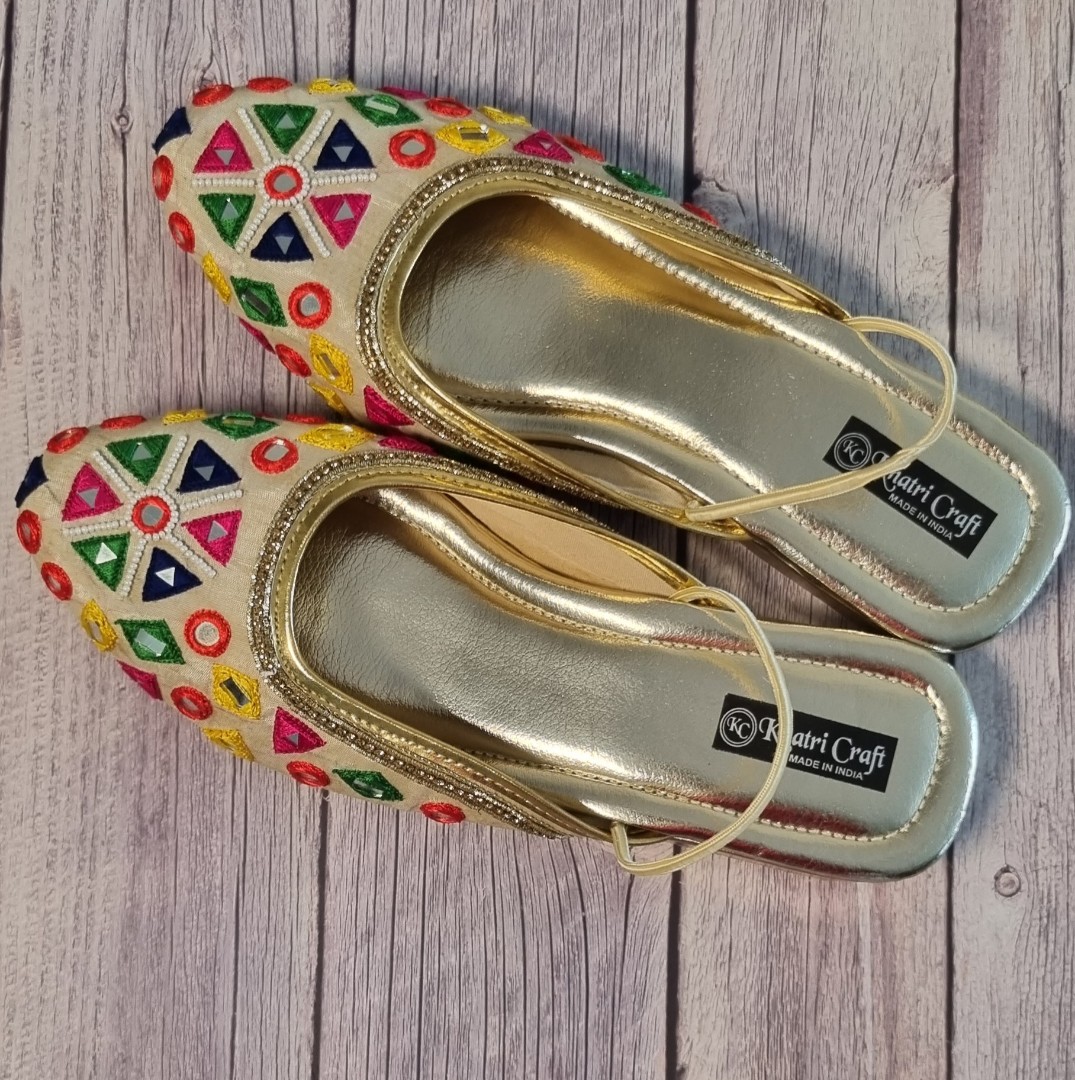 Traditional Indian Handcrafted Flat Sandals, Women's Fashion, Footwear ...