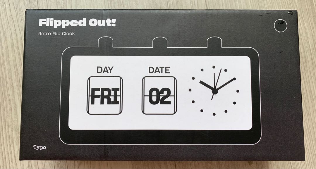 TYPO desk flip clock, Furniture & Home Living, Home Decor, Clocks on ...