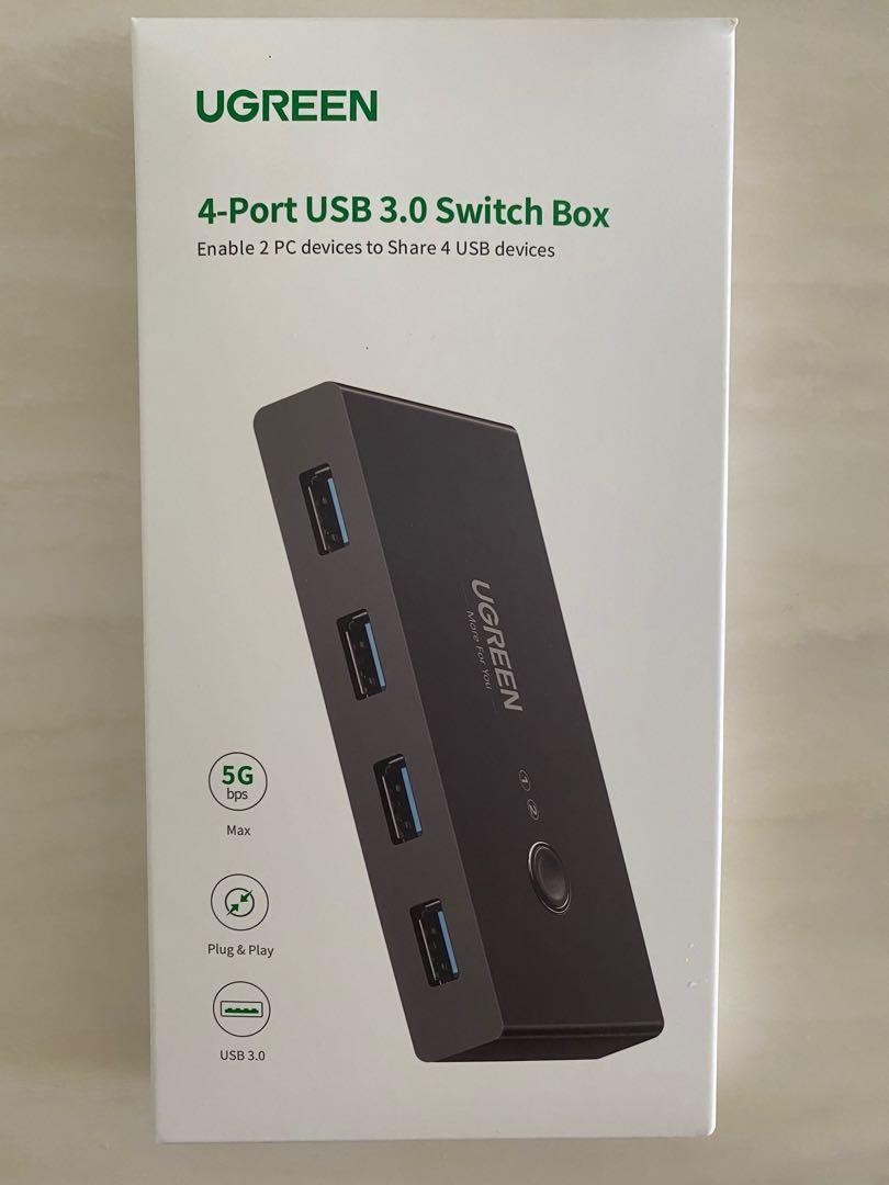 Ugreen 4 Port USB 3.0 Switch Box (KVM), Computers & Tech, Parts ...