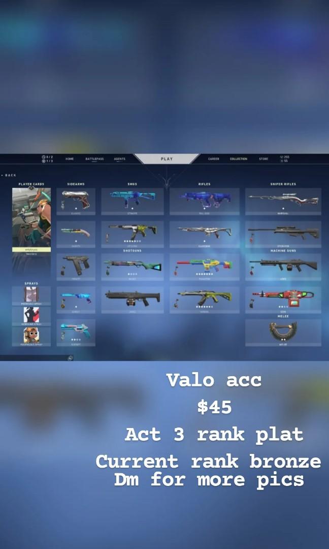 Valo acc, Video Gaming, Gaming Accessories, In-Game Products on Carousell