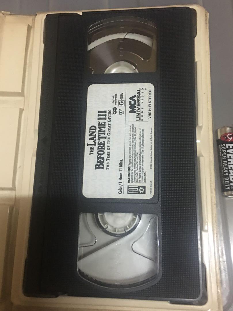 VHS Land Before Time III, Hobbies & Toys, Memorabilia & Collectibles ...