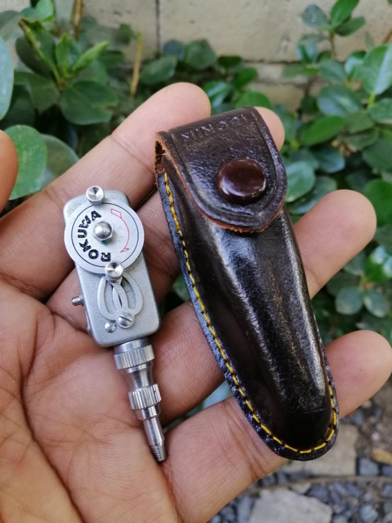 Vintage Rokuma Mechanical Camera Self Timer with Minori Leather Case! Made in Japan, Hobbies ...