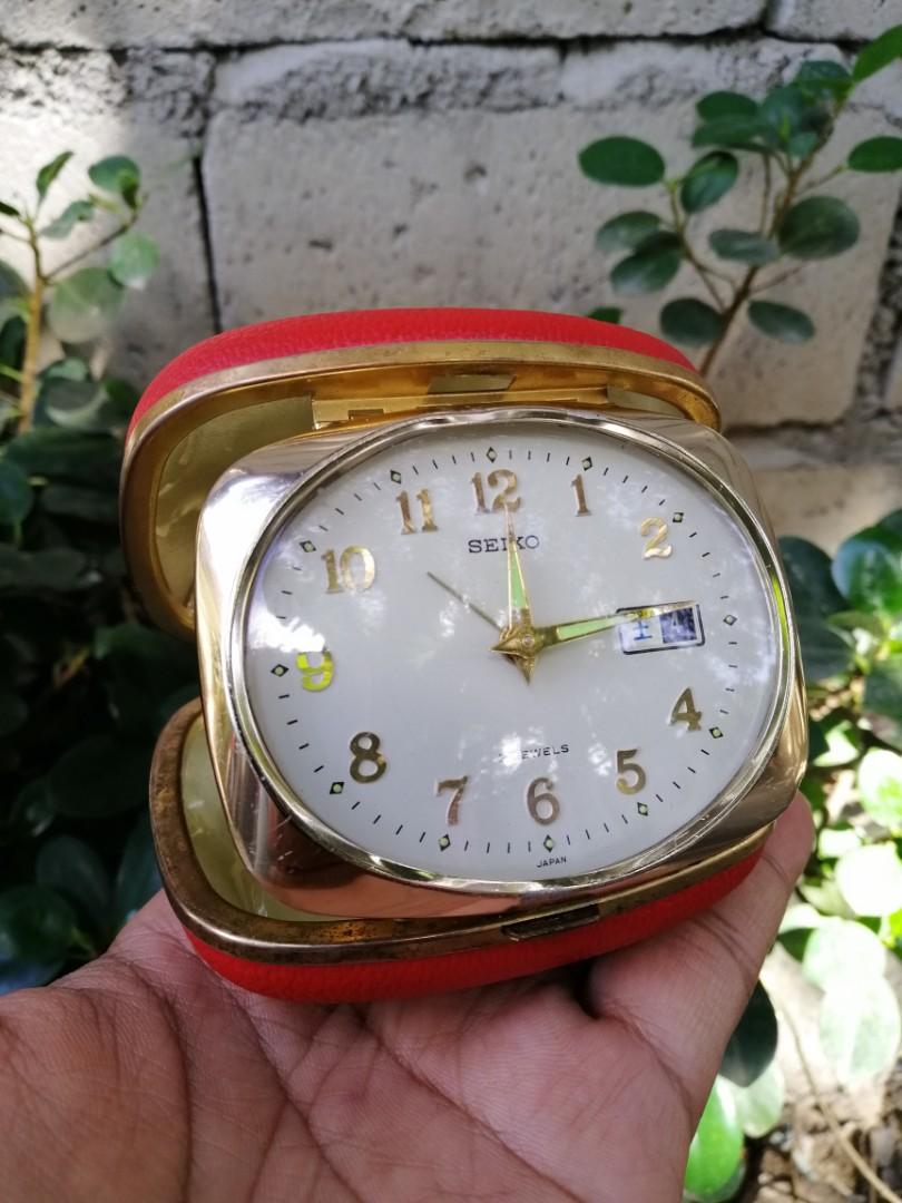 Vintage Seiko 2 jewels Windup Travel Alarm Clock De susi ! Made in Japan! Read First!, Hobbies ...