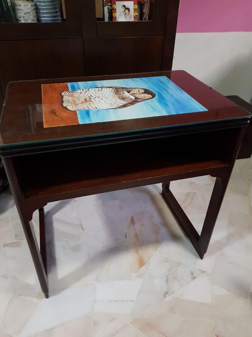 Vintage study table, Furniture & Home Living, Furniture, Tables & Sets ...