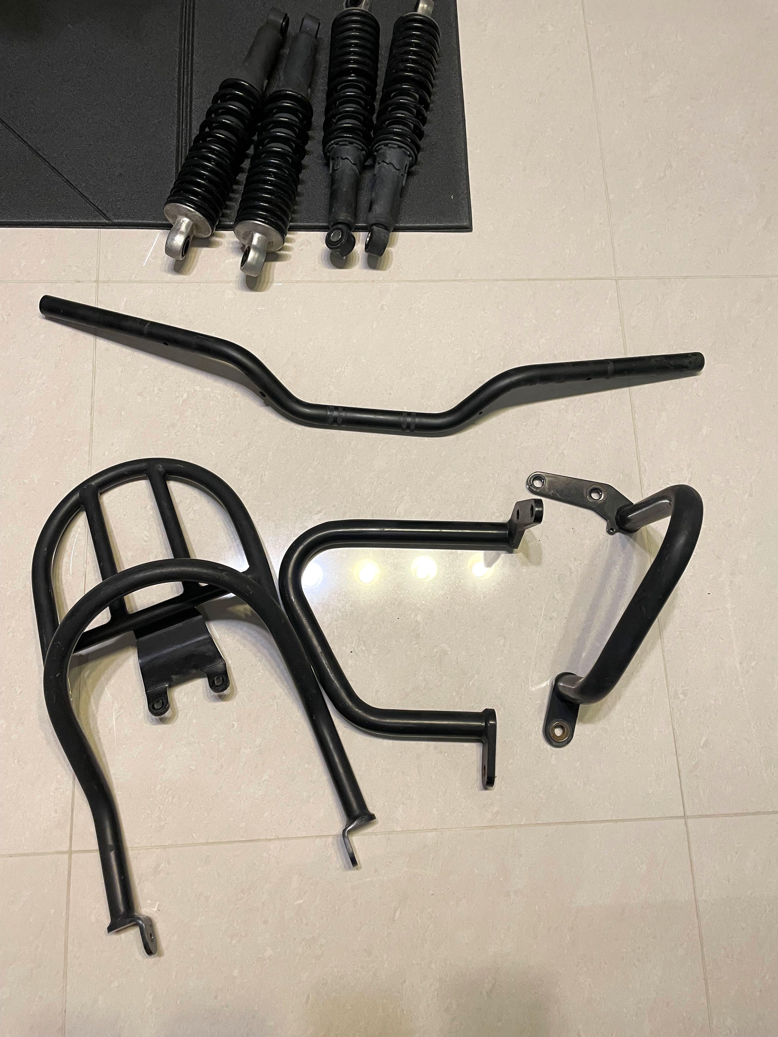 W175 Original Handlebar, engine guard & rear rack, Motorcycles ...