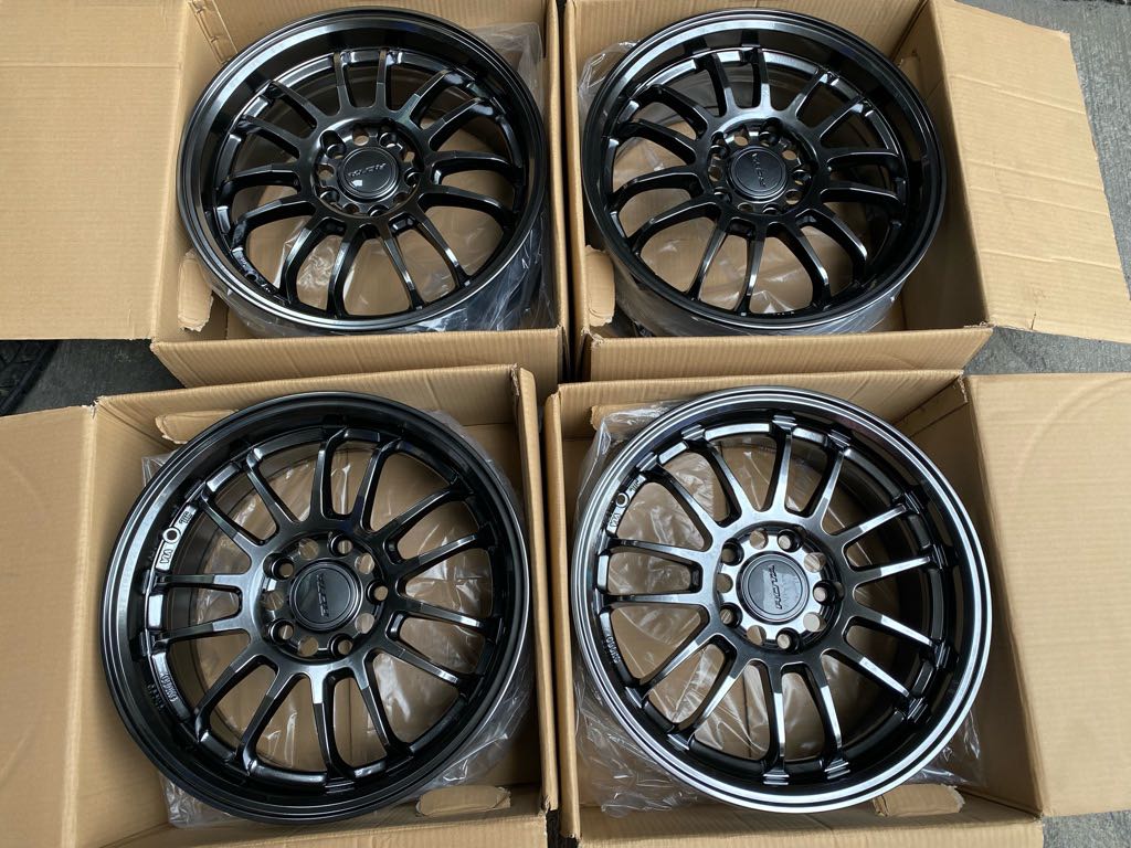 16” Rota SVN Hyperblack mags 5Holes pcd 114 Bnew, Car Parts ...