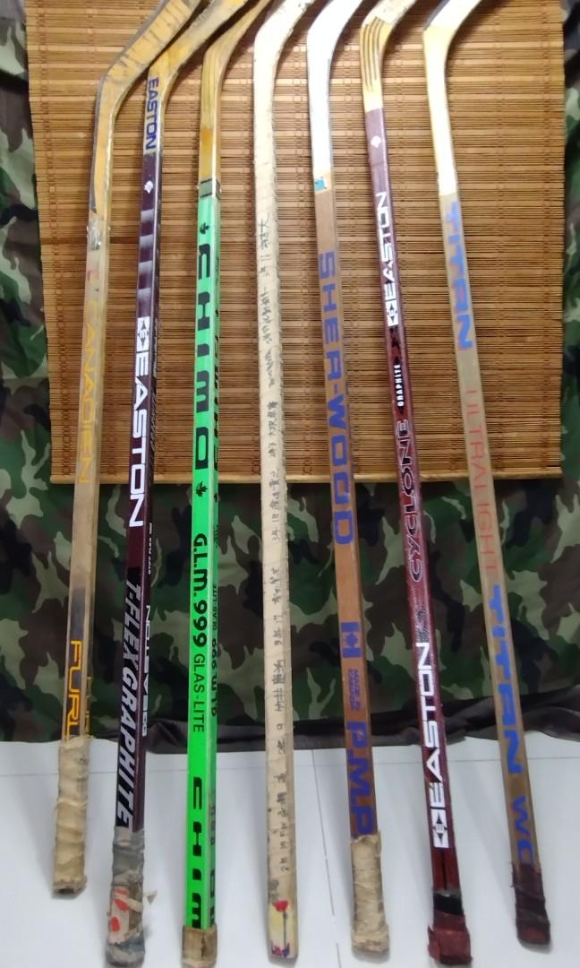 Vintage Wooden Ice Hockey Sticks Canada NHL JAPANESE STYLE, Hobbies ...