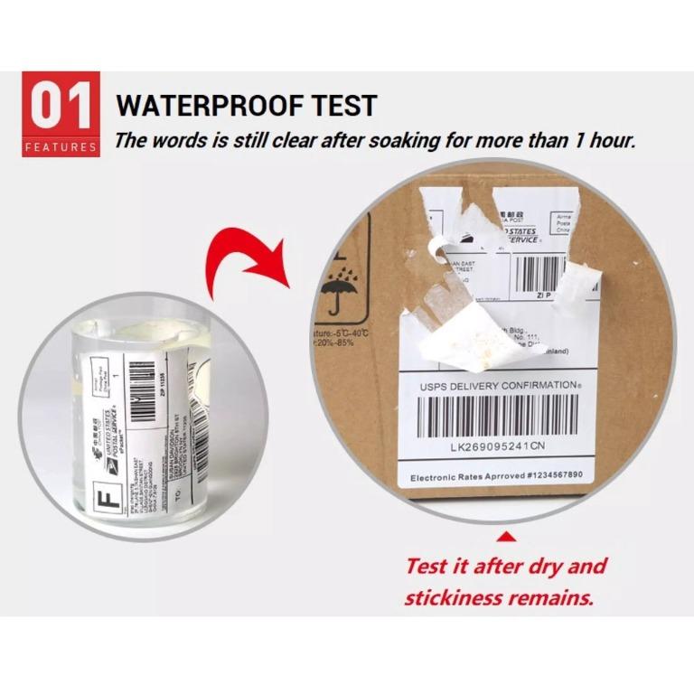 Waterproof Thermal Printer Label Paper / A6 Label /Self Adhesive Label ...