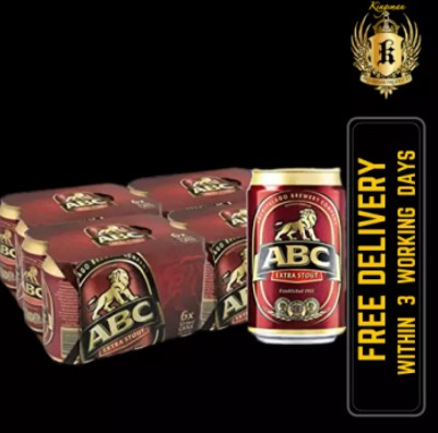 ABC Extra Stout Can 24 x 323ml (BBD: Dec 2022), Food & Drinks ...