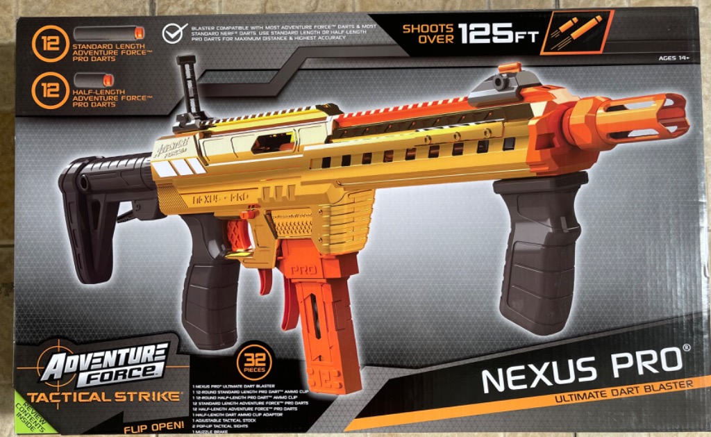 Adventure Force Tactical Strike Nexus Pro Ultimate Dart Blaster-Shoots ...