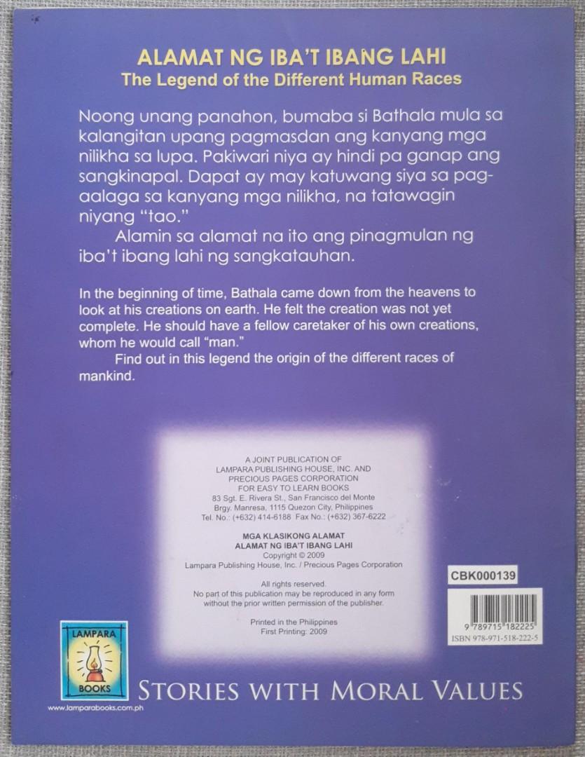 Alamat ng Iba't Ibang Lahi, Hobbies & Toys, Books & Magazines, Children ... Alamat ng Iba't Ibang Lahi, Hobbies & Toys, Books & Magazines, Children ...