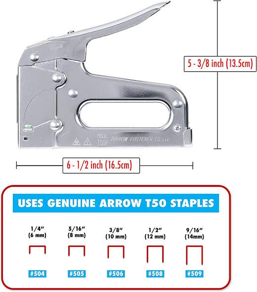 Arrow Staple Gun T50, Commercial & Industrial, Construction Tools ...
