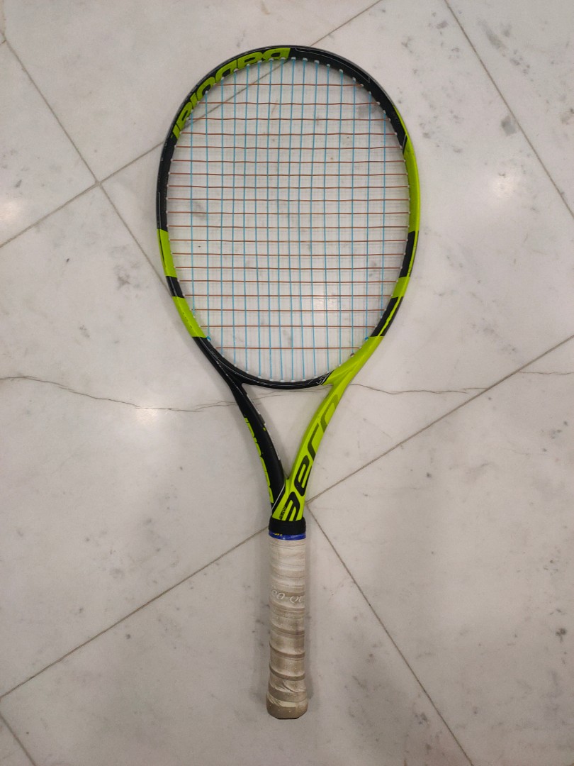 Babolat Pure Aero Yellow racket, Sports Equipment, Sports & Games ...