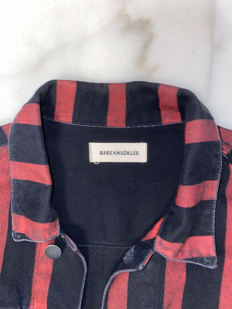 Bareknuckles striped denim jacket v2, Men's Fashion, Coats, Jackets and ...
