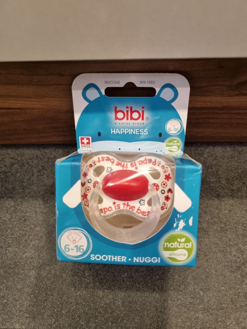 BNIB: Bibi Happiness Soother Pacifier, Swiss made (6-16months), Babies ...