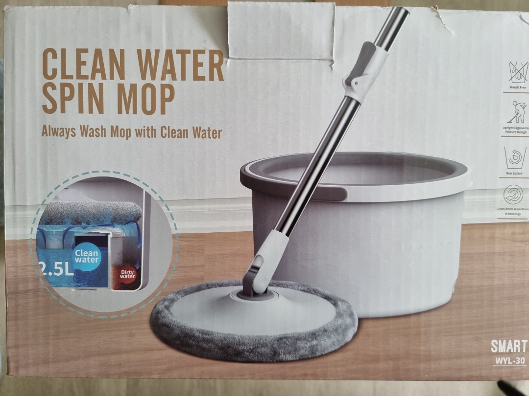 Clean water spin mop, TV & Home Appliances, Vacuum Cleaner ...