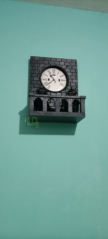 Clock Tower Diorama (Wall Clock), Hobbies & Toys, Toys & Games on Carousell