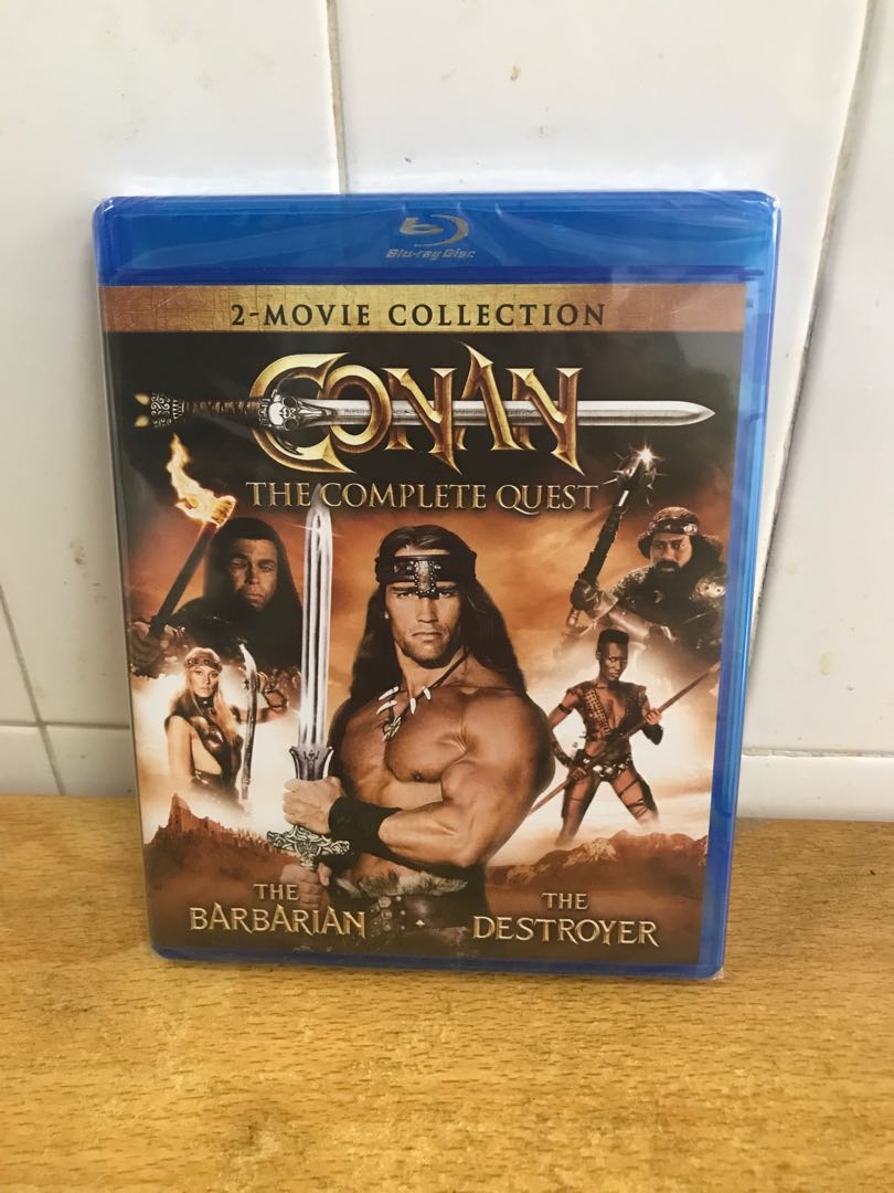 Conan the Barbarian & Conan the Destroyer- Original and genuine Blu ray from USA- ( NEW) - 2 ...