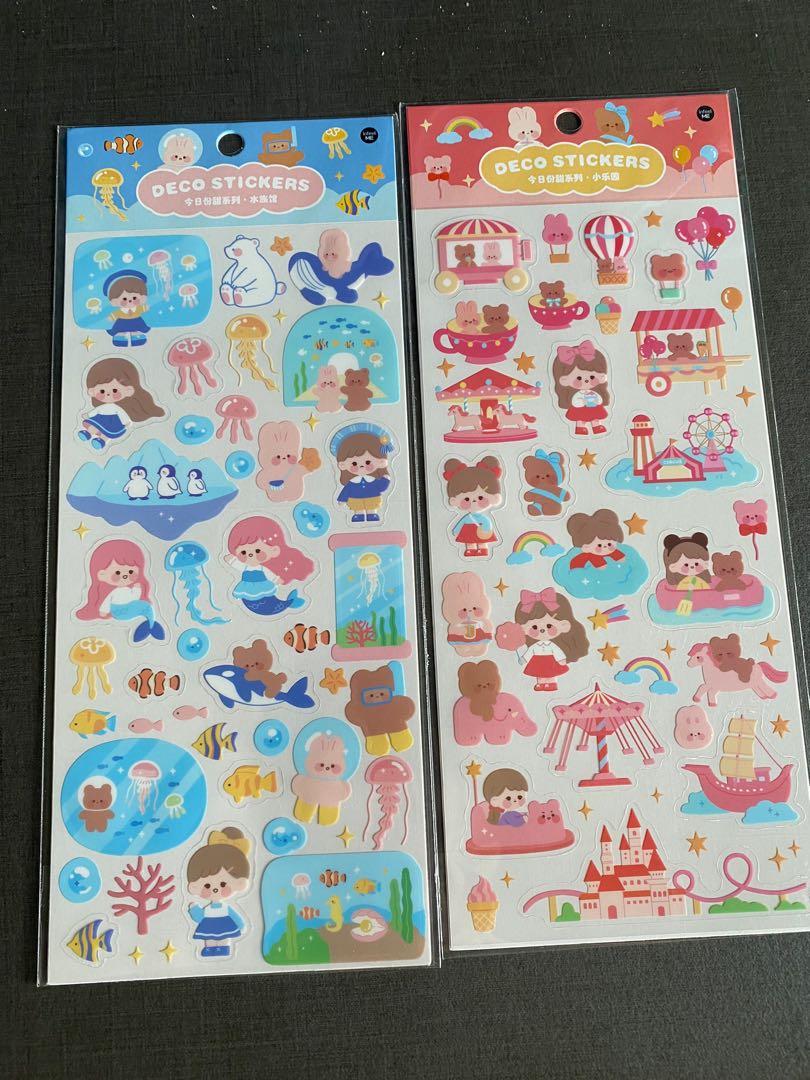 Cute Girl Sticker Sheet, Hobbies & Toys, Stationery & Craft, Other ...