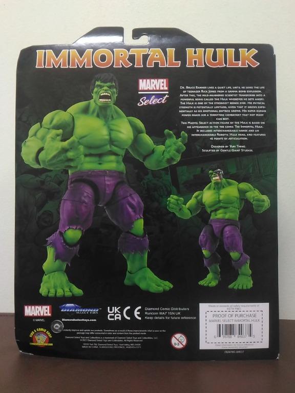 Diamond Marvel Select Immortal Hulk Authentic, Hobbies & Toys, Toys ...
