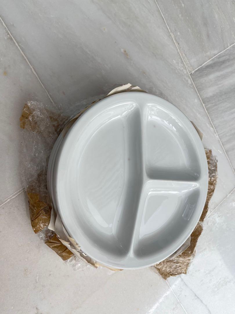 Divided Ceramic Plates x6, Furniture & Home Living, Kitchenware ...