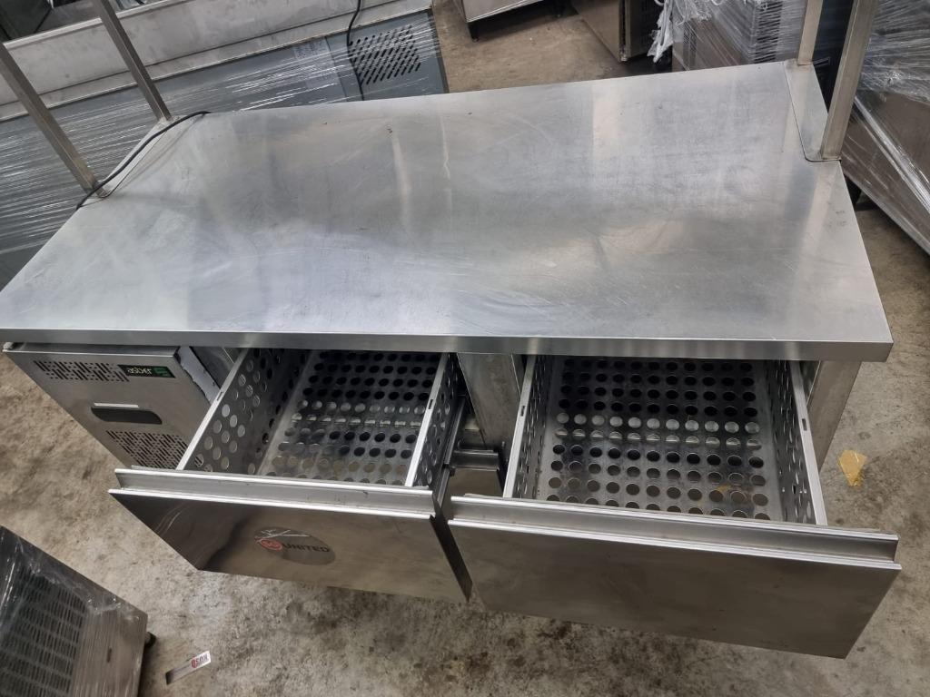 DRAWER COUNTER CHILLER 4 DRAWER COUNTER CHILLER C/W SHELF ASBER USED ...