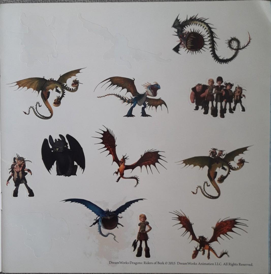 Dreamworks Dragons Sticker Book, Hobbies & Toys, Books & Magazines ...