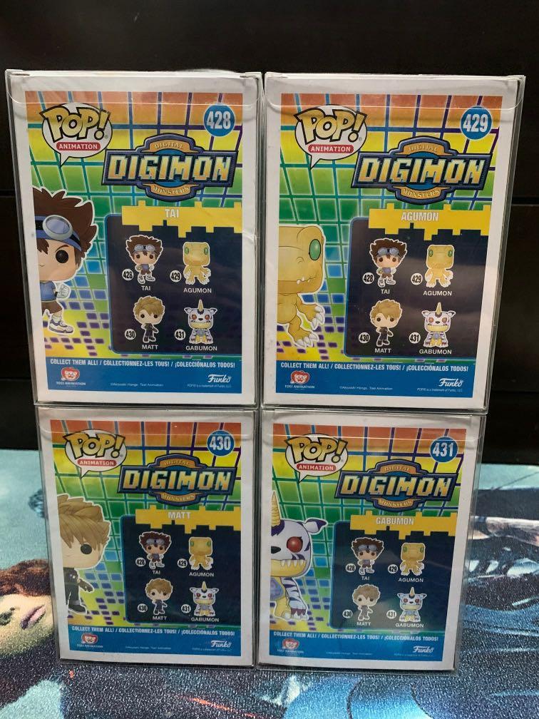 Funko Pop Set Digimon, Hobbies & Toys, Toys & Games on Carousell