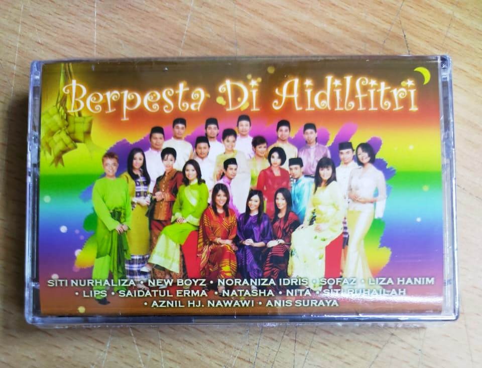 Hari Raya Album - Berpesta Di Aidilfitri Kaset Tape Cassette Noraniza Idris Siti Nurhaliza Sofaz ...