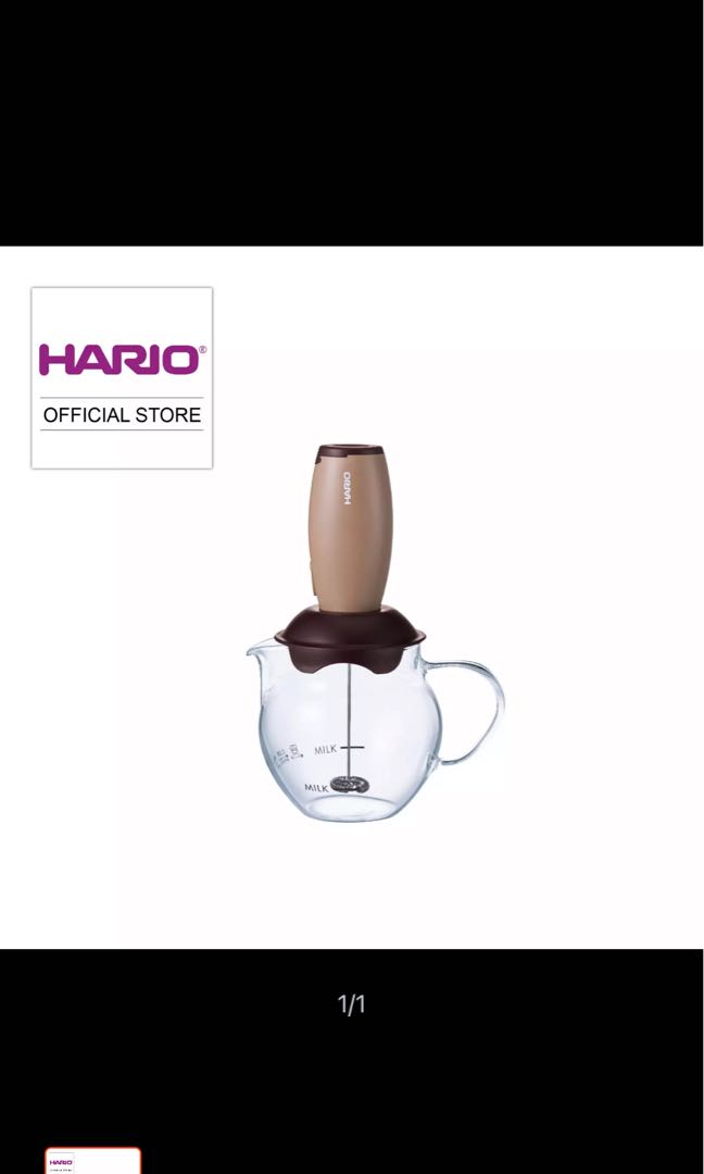 Hario Qto Creamer Electric Milk Frother With Glass Server CQT-45, TV & Home Appliances, Kitchen ...