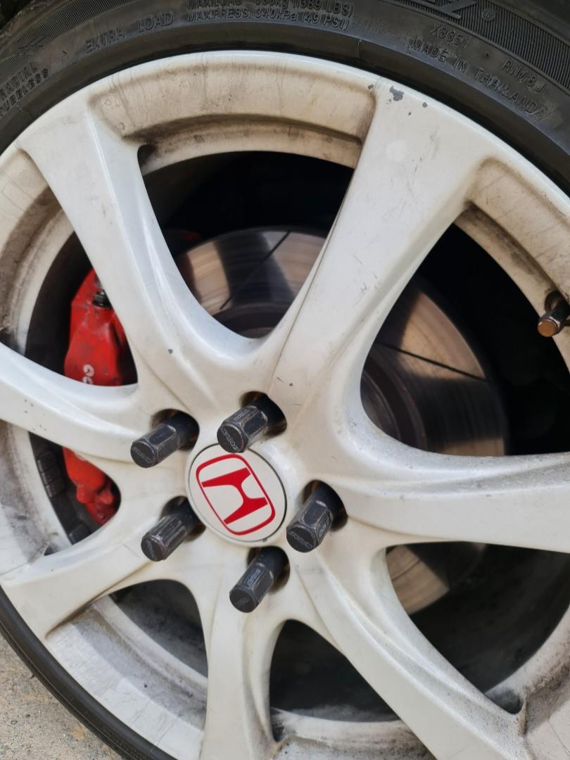 HONDA CIVIC FD2R ORIGINAL 100% RIMS with TYRE, Auto Accessories on ...