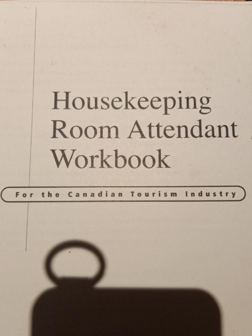 Housekeeping Room Attendant Workbook, Hobbies & Toys, Books & Magazines ...