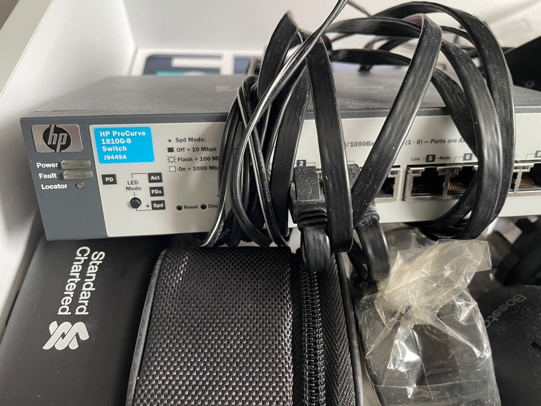 Hp HP ProCurve 1810G-8 ports (J9449A) Switch, Computers & Tech, Parts ...
