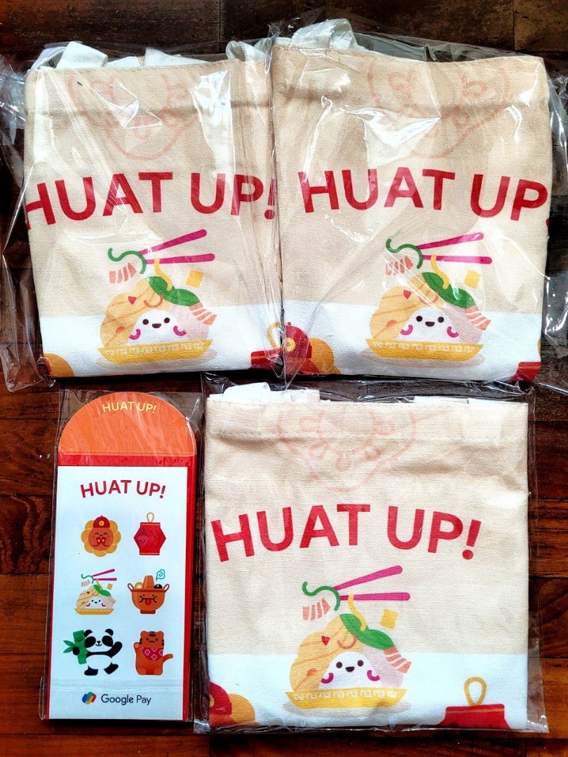 Huat Pals Ang Bao Stickers Red Packets Google Pay Shopee BBLoh, Women's ...