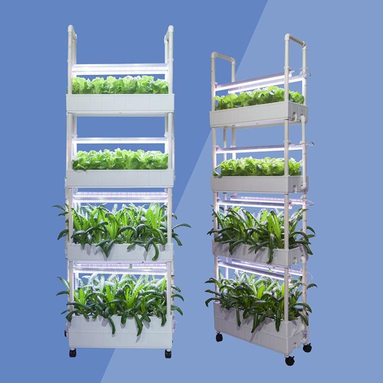 Hydroponics 4 Tier System Set, Furniture & Home Living, Gardening, Pots ...