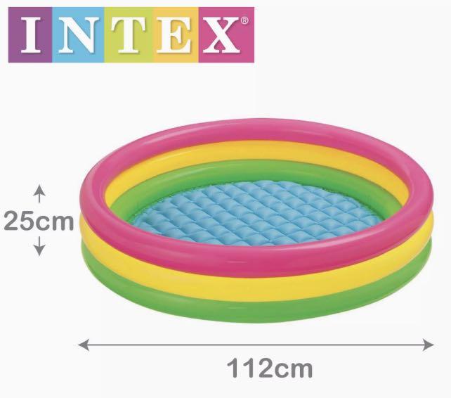 Intex Sunset Glow Baby Pool, Babies & Kids, Infant Playtime on Carousell