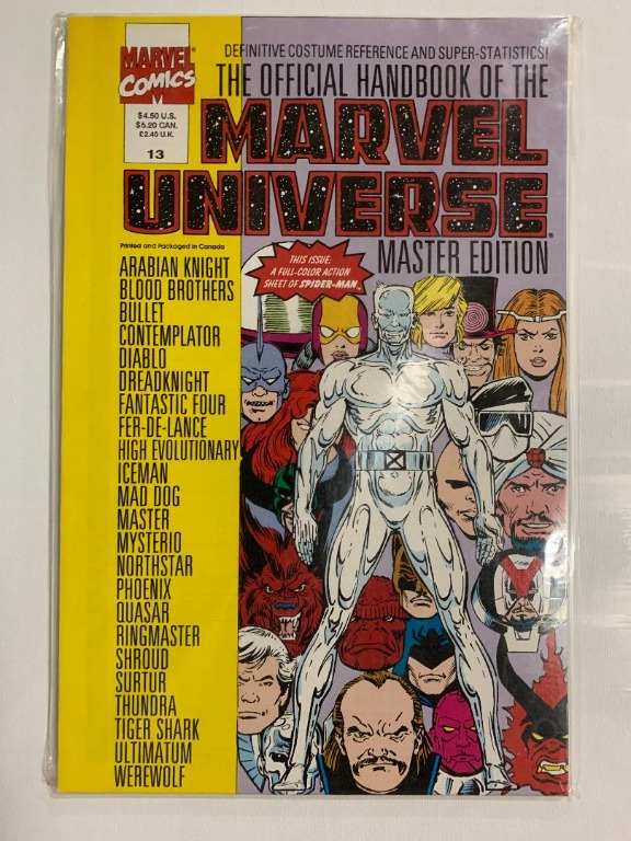 MARVEL COMICS: THE OFFICIAL HANDBOOK OF THE MARVEL UNIVERSE: MASTER ...