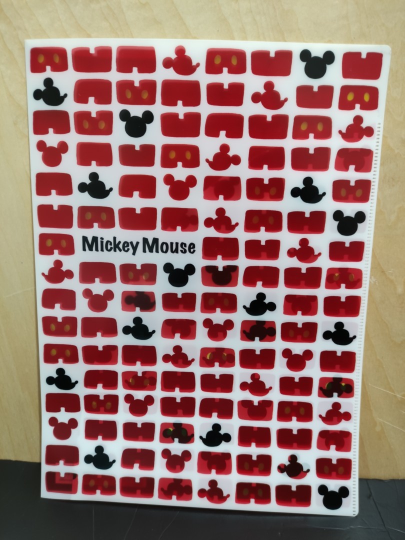 Mickey mouse Folder, 興趣及遊戲, 手作＆自家設計, 文具 - Carousell