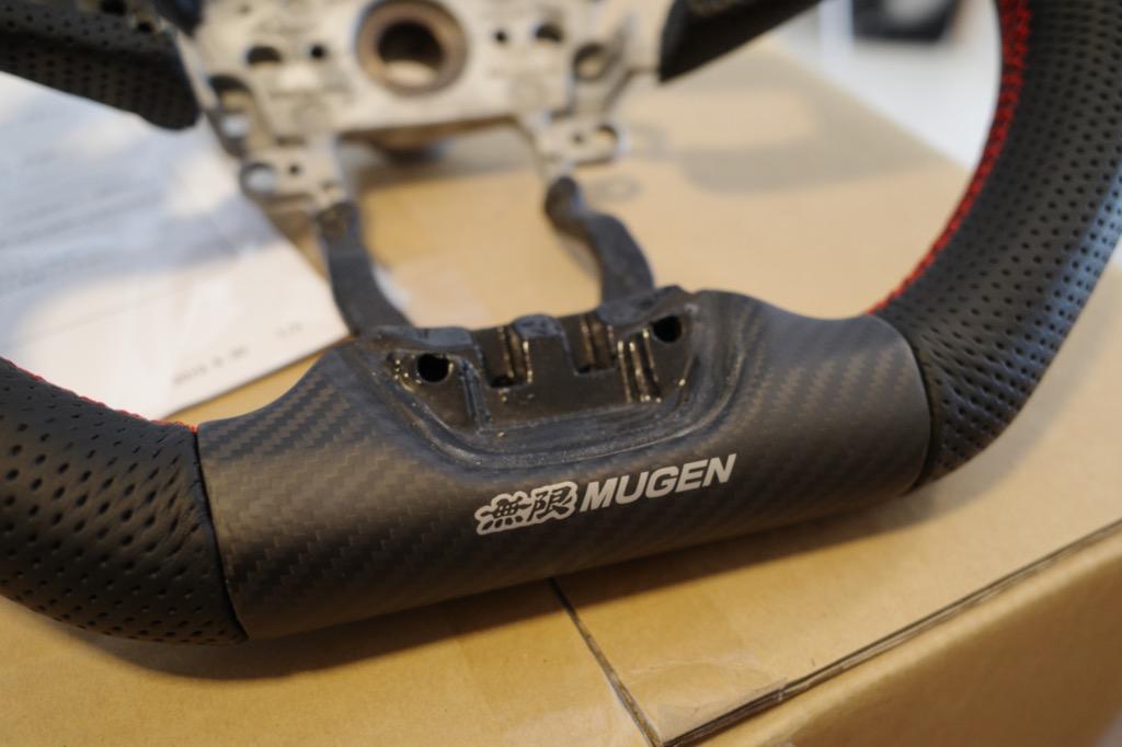 Mugen Carbon Steering Wheel - Honda FK8 / FC, Auto Accessories on Carousell