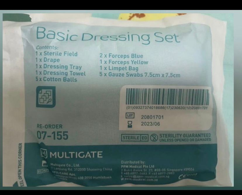 NEW Sterilised Dressing set Multigate for cleaning wounds / injuries ...