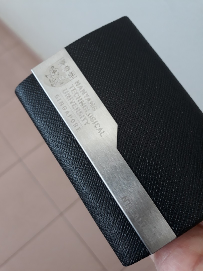 NTU Alumni Leather Name Cards Holder, Everything Else on Carousell